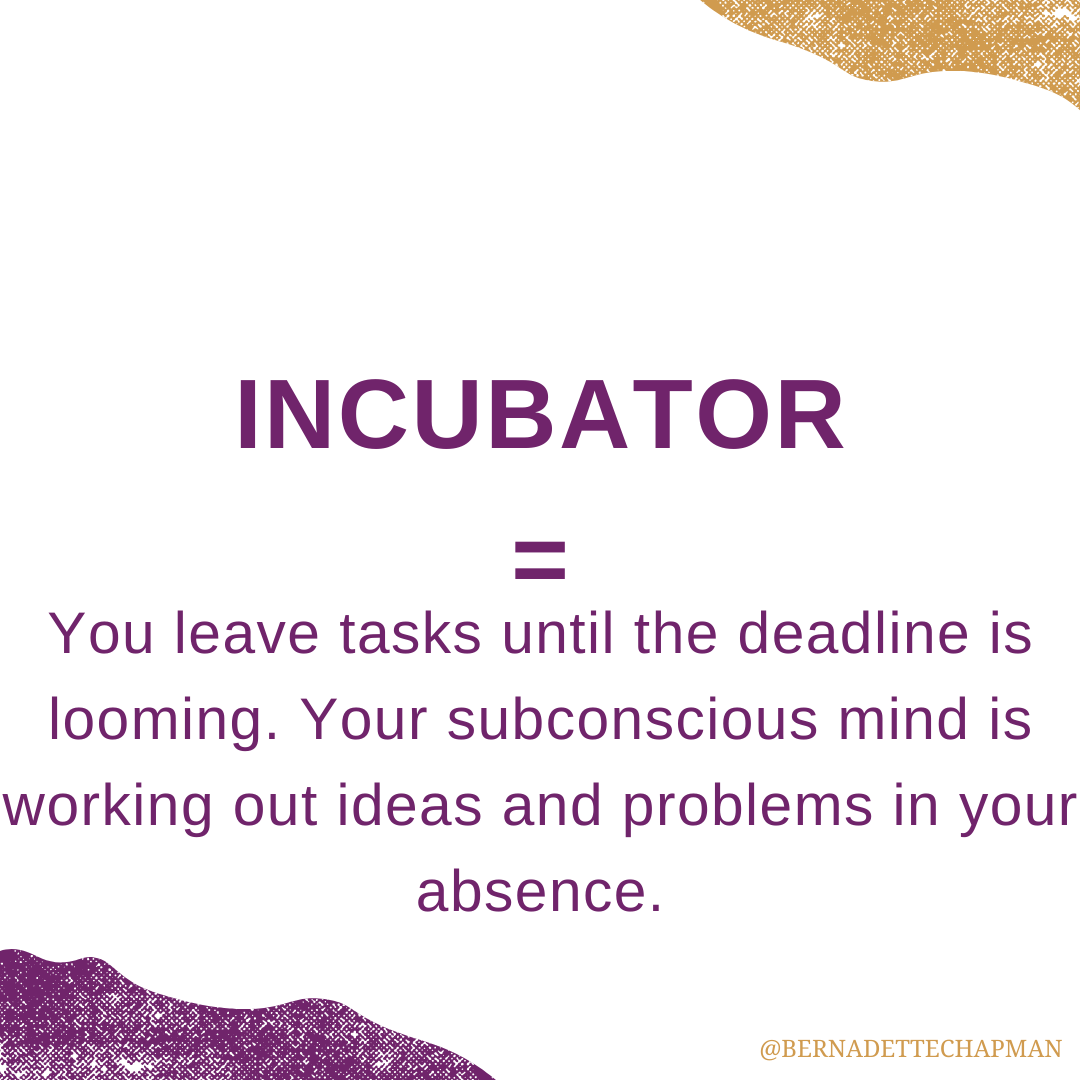 Are you procrastinating, or incubating?